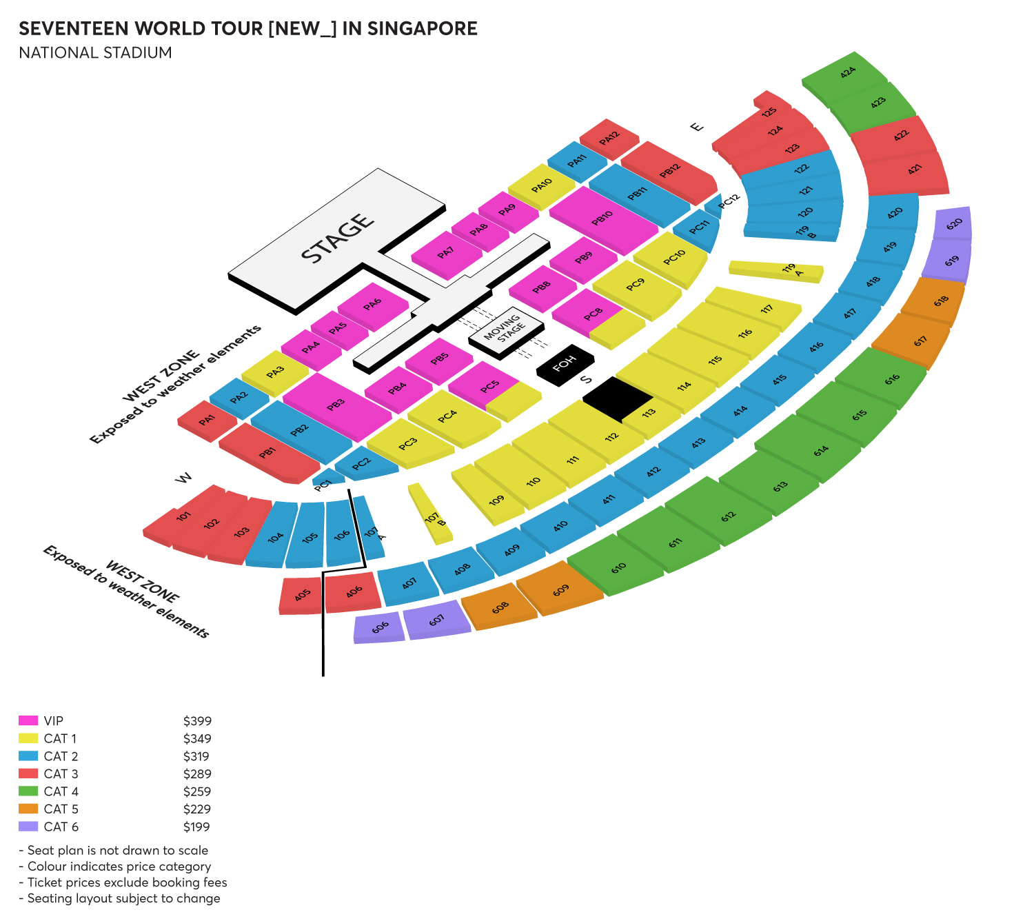 SEVENTEEN WORLD TOUR [NEW_] IN SINGAPORE | The Kallang | Sports ...